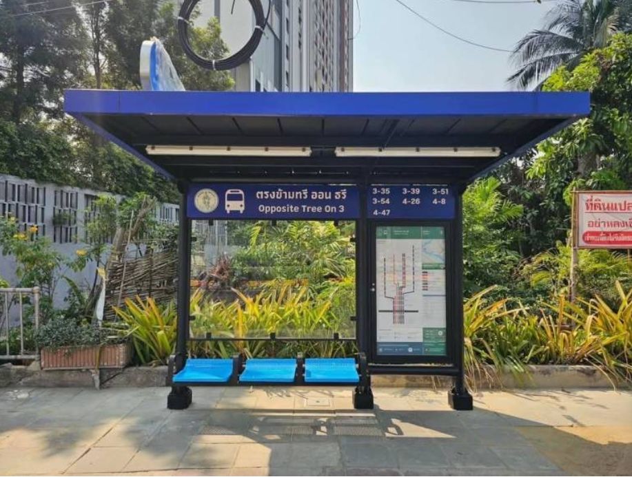 Bangkok’s governor defends design and cost of new bus stop shelters