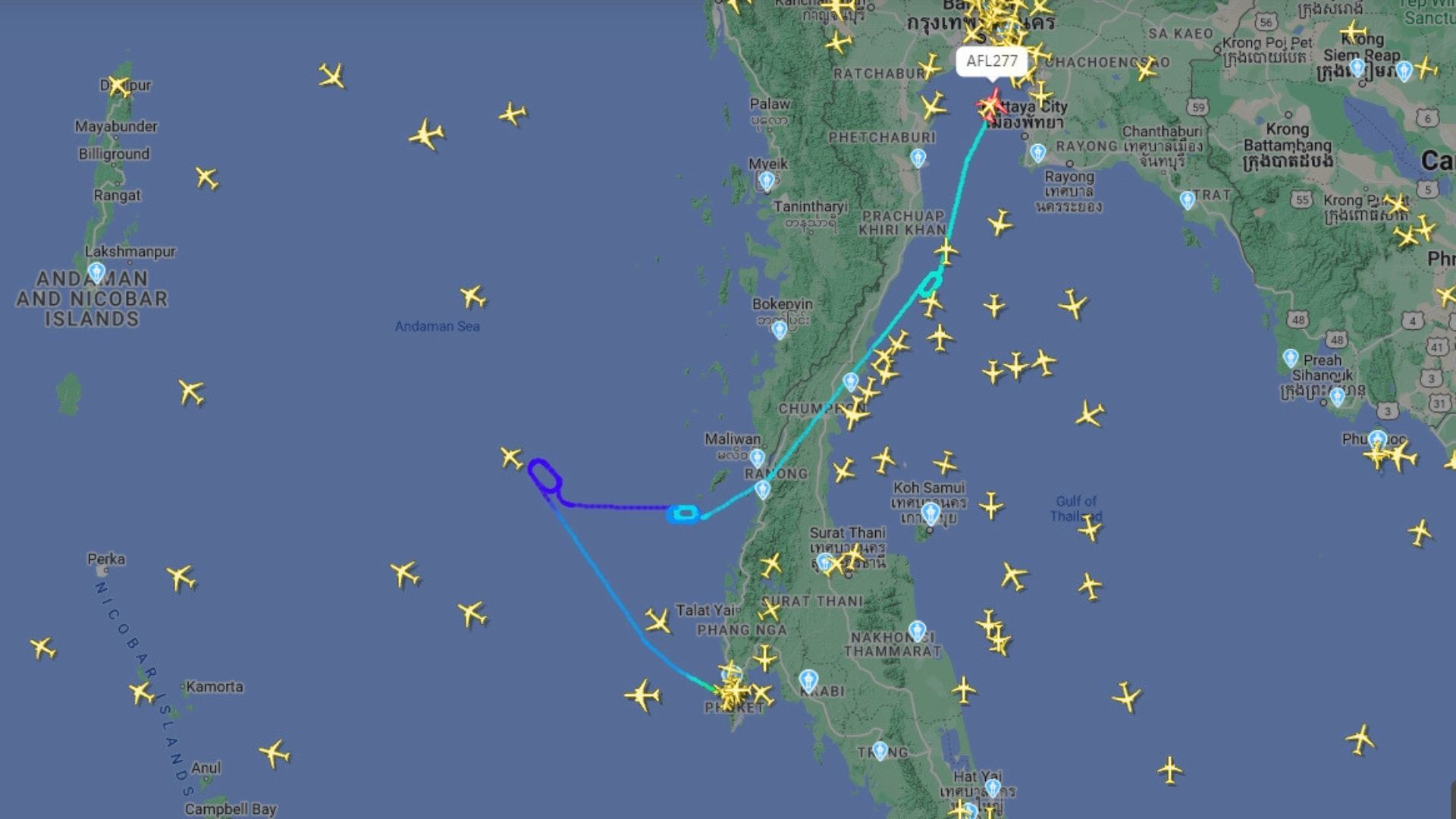 Aeroflot flight makes emergency landing at Suvarnabhumi airport