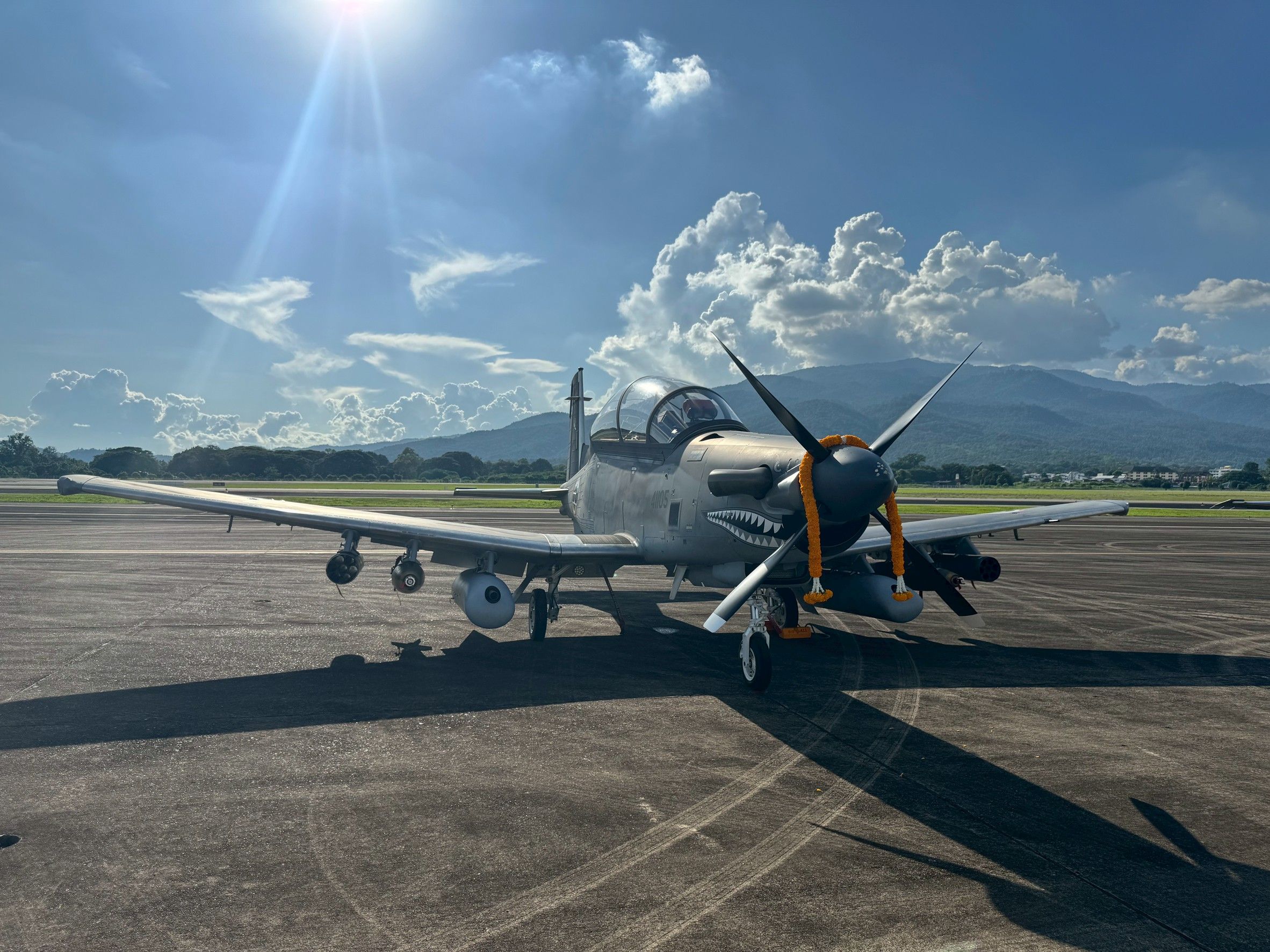 Thai Air Force AT-6 aircraft crashes in Chiang Mai