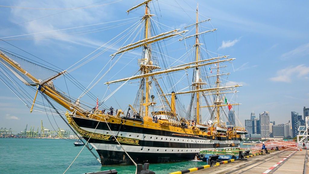 Amerigo Vespucci, classic Italian ship visits Phuket