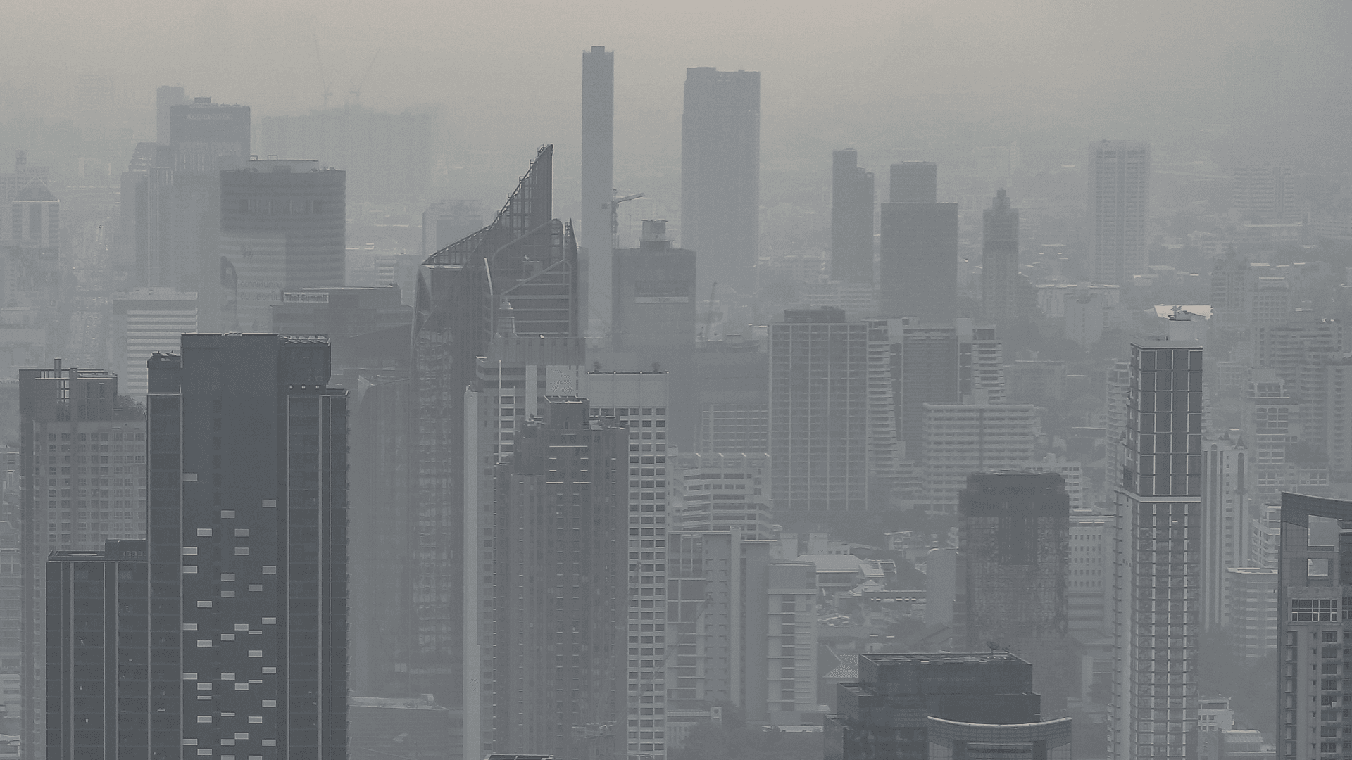 Airborne pollution affecting all of Bangkok today
