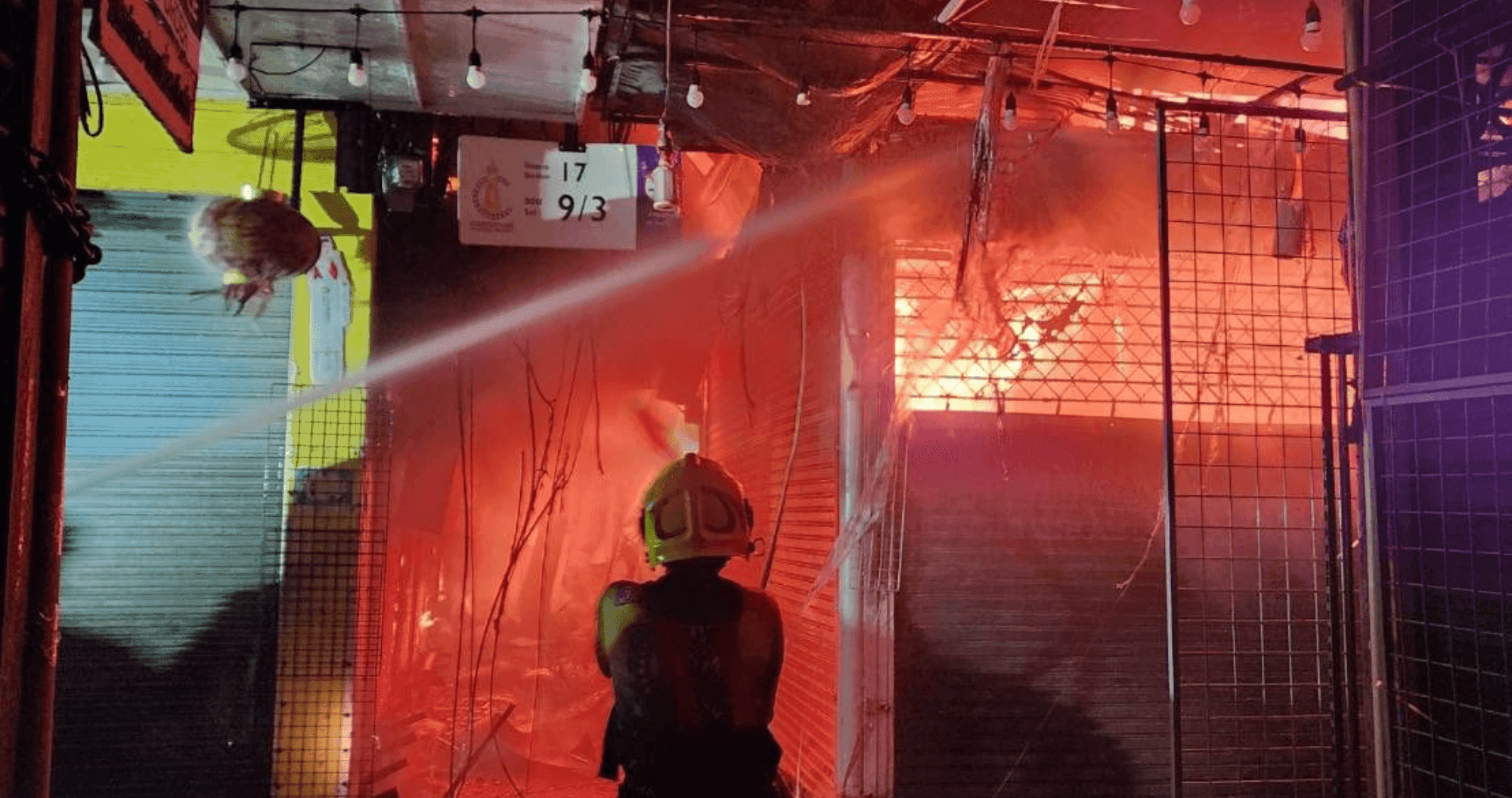 Late-night fire guts 28 shops at Chatuchak market