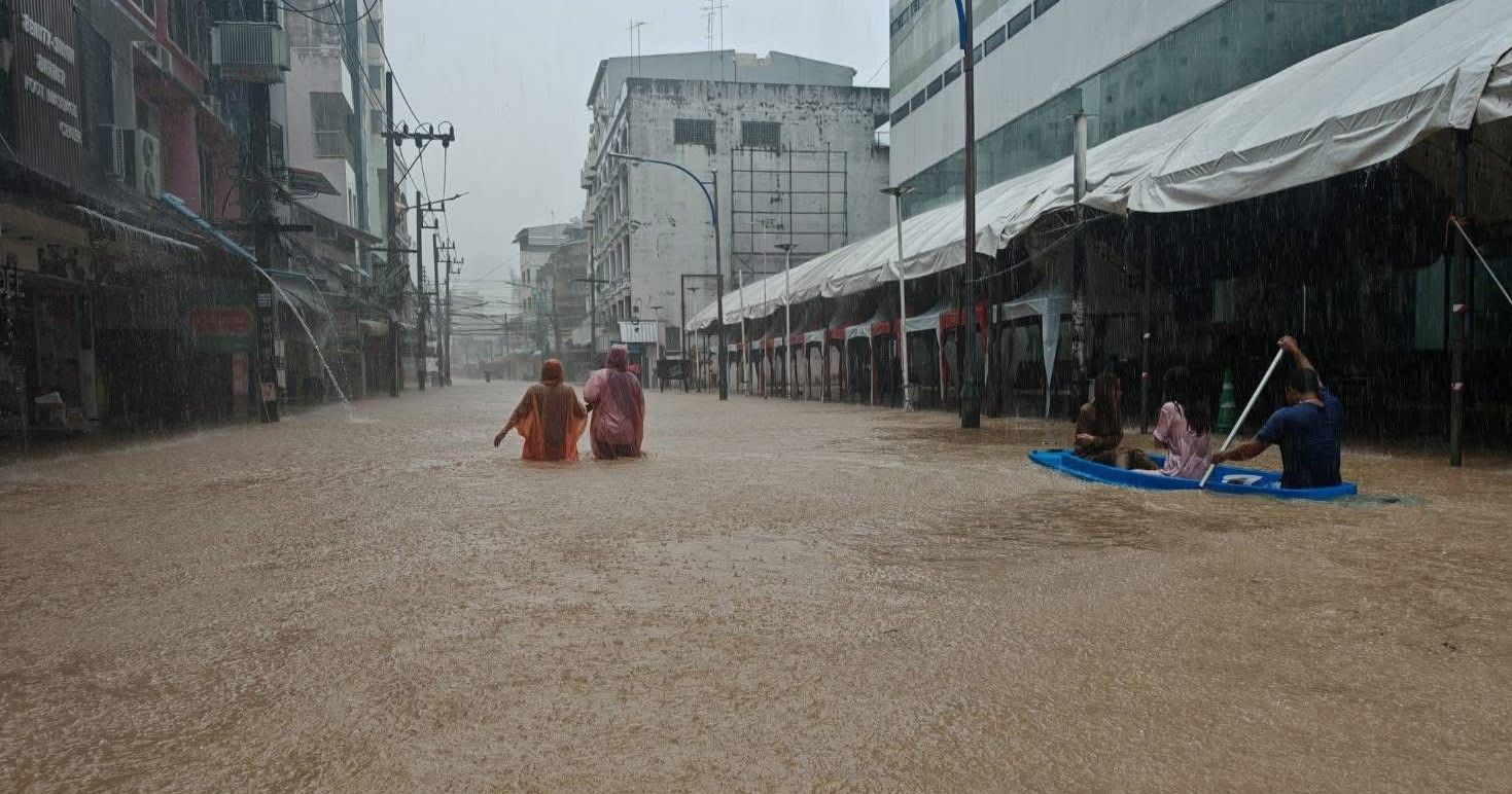 Train and bus services to Ha Yai and beyond suspended due to flooding