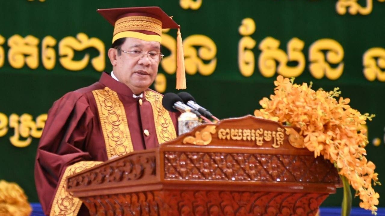 I threw it in the toilet’: Hun Sen hits back at Thai university