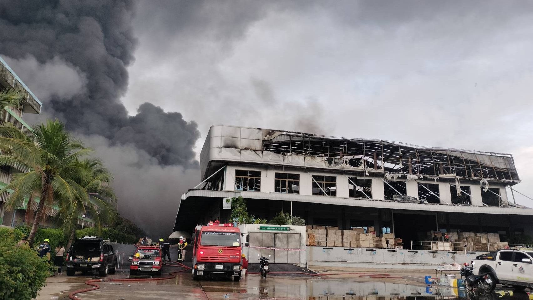 Furniture factory fire finally under control