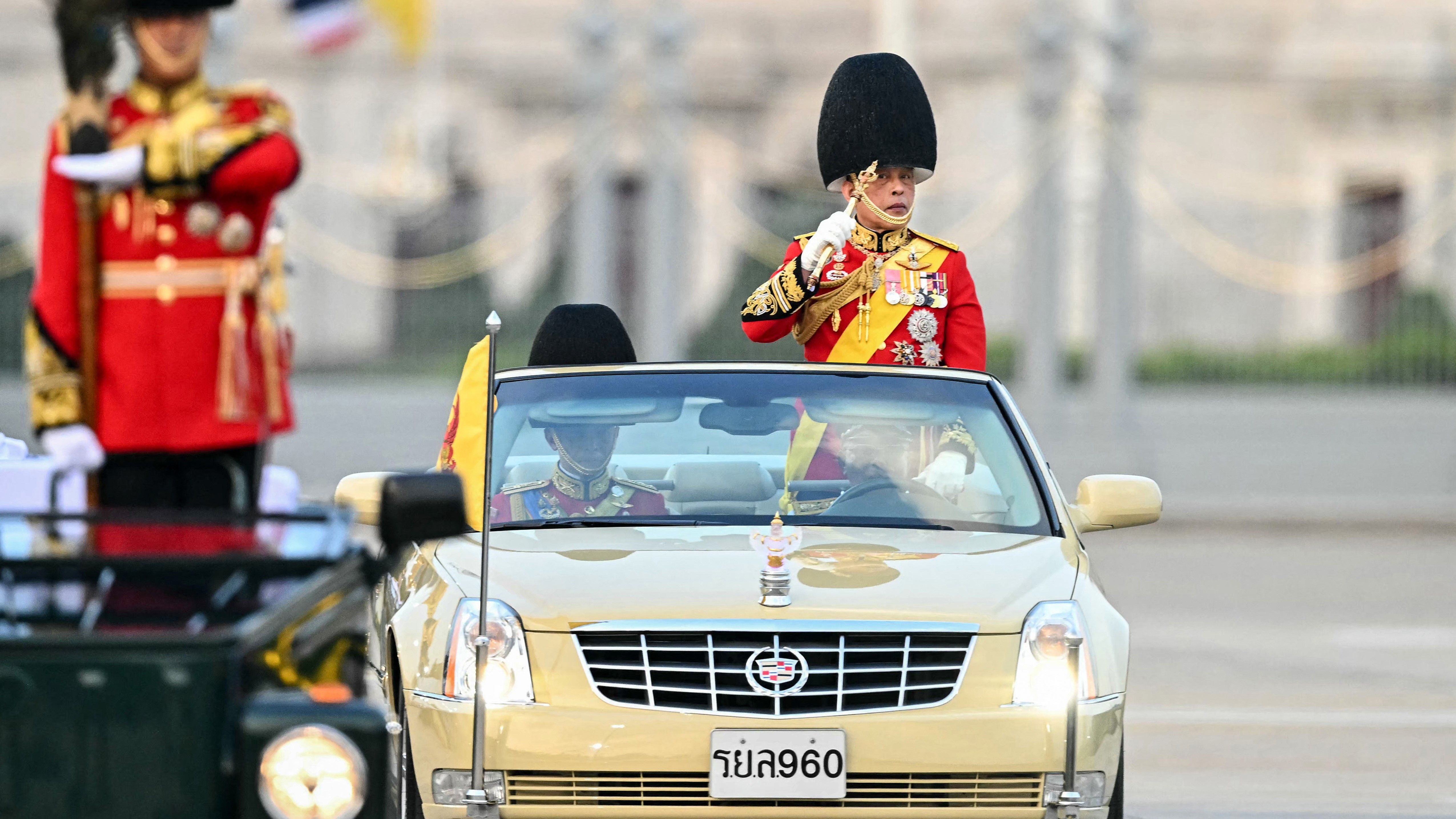 HM the King inspects the 'Trooping the Colour' parade to mark his 72nd ...