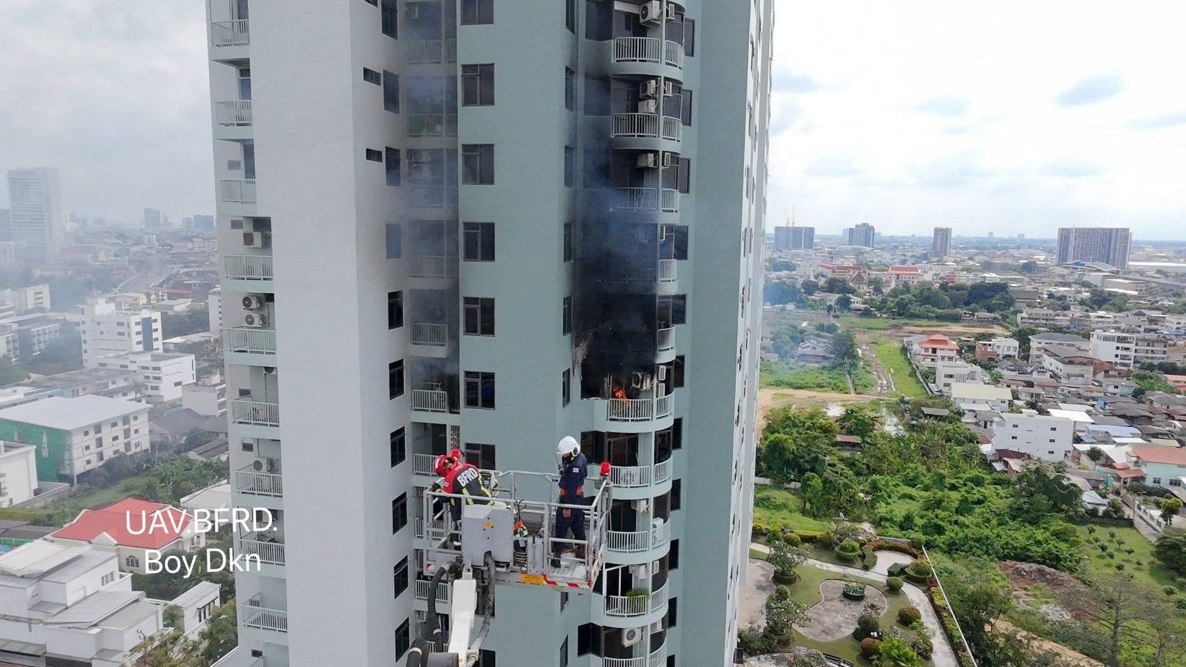 One dead in Bangkok high-rise condo fire yesterday