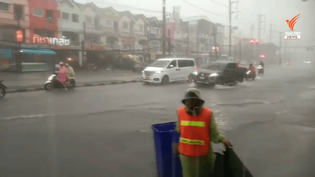 Heavy rain and high tide cause flooding across Phuket